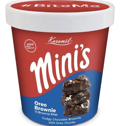 Karamel Mini's Oreo Brownie (10 pieces Tub) Fudgy Cocolate with Oreo ...