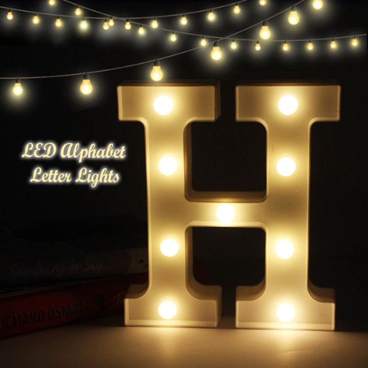 LED Alphabet Letter H Lights | Daraz.pk