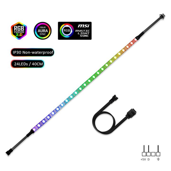 LED Strip Light RGB 5V Addressable ws2812b Strip For PC case ...