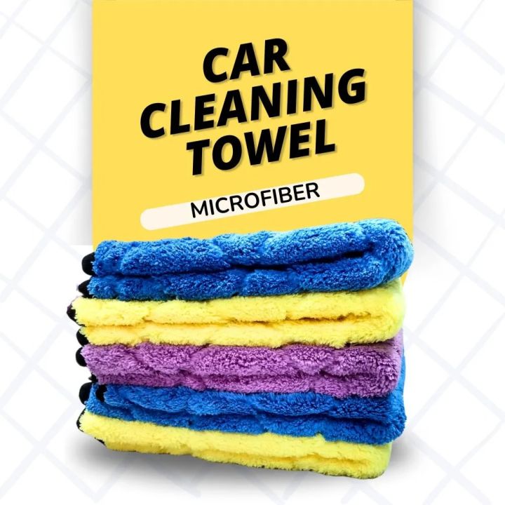 Extra Soft Premium Microfiber Car Cleaning Towel - Super Plush Dusting ...