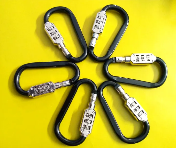 Small Size 3 Digit Lock Carabiner Code Lock | Daraz.pk