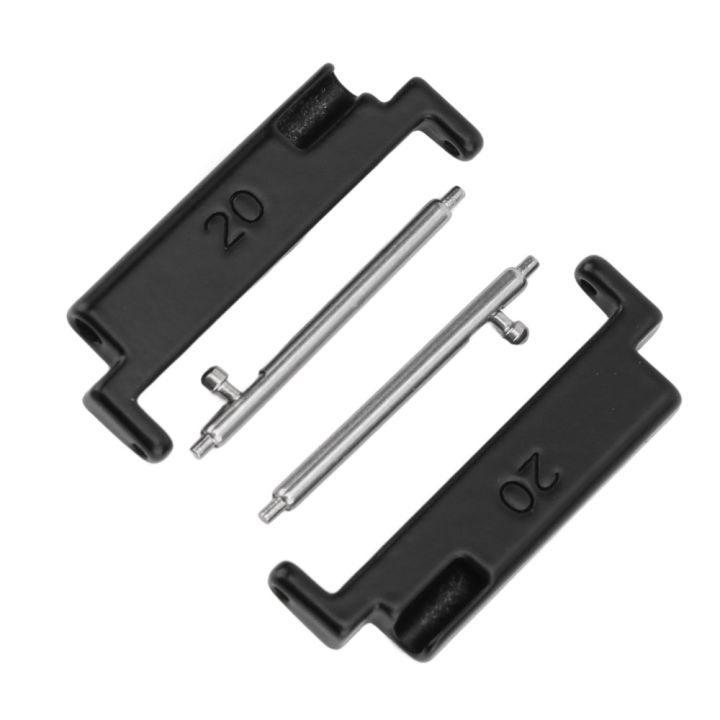 Precision Black Color Watch Band Adapter 20 To 22mm Metal Material Band ...