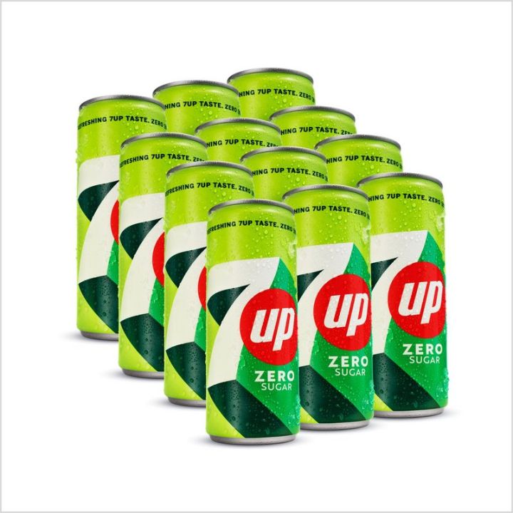 7UP Zero 250ml Can - Pack of 12 | Daraz.pk