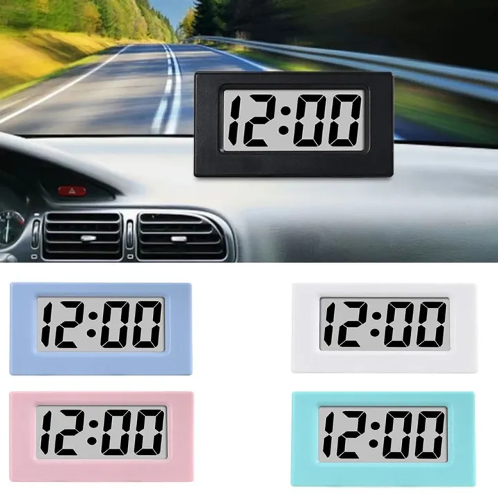 Car Time Display Digital Clock Mini LED Clock Portable Cute Electronic ...
