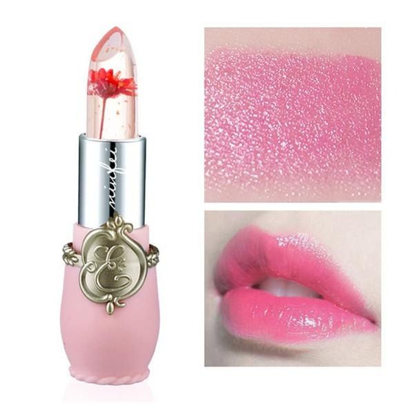 Transparent Flower Jelly Lipstick Temperature Change Color Long Lasting ... Transparent Flower Jelly Lipstick Temperature Change Color Long Lasting ...
