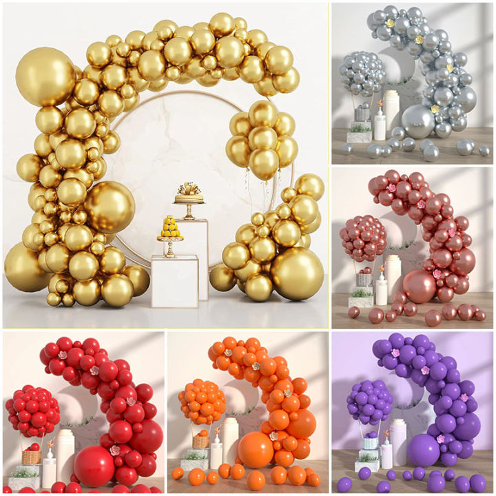 50 Pieces Latex Balloons 12 Inch Balloons For Birthday Decoration