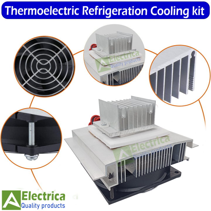 DC 12V 60W DIY Cooling Kits Thermoelectric Peltier Refrigeration Cooling System with 12706 ...