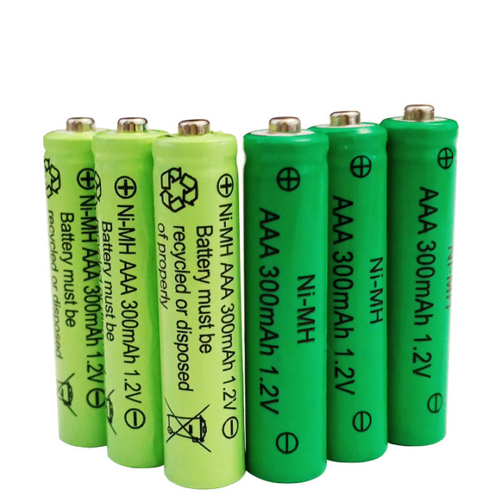 No. 7 Ni-MH AAA300mAh rechargeable battery 1.2V remote control alarm ...