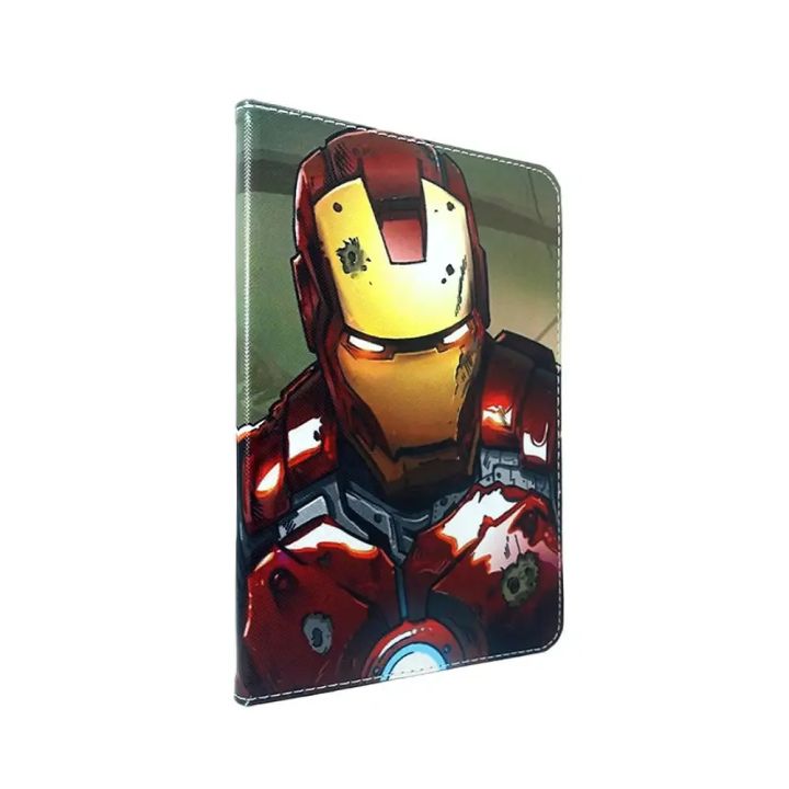 iPad 2,3,4,5 Official Cartoon Book Case (Iron Man) Protective Silicone ...