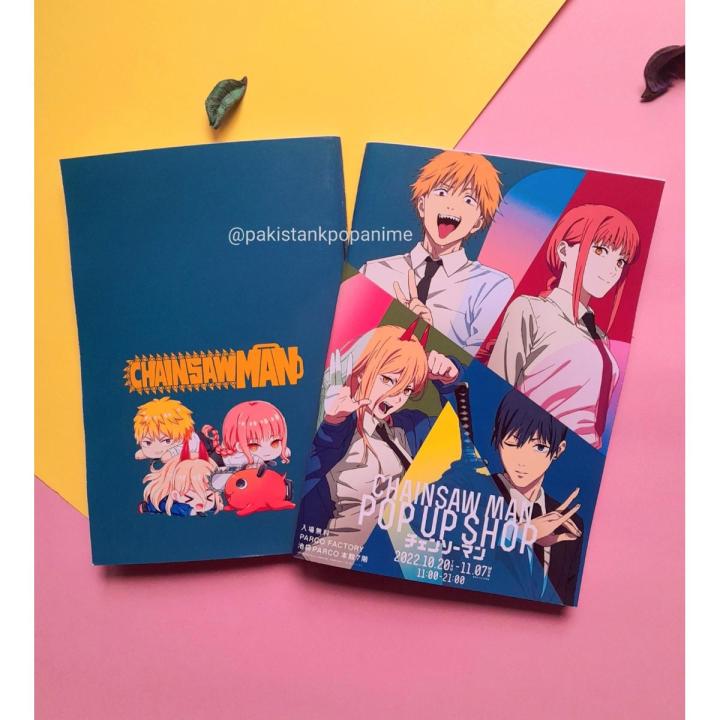 Anime Chainsaw man Notebook Denji Aki Pin bind Notebook | Daraz.pk