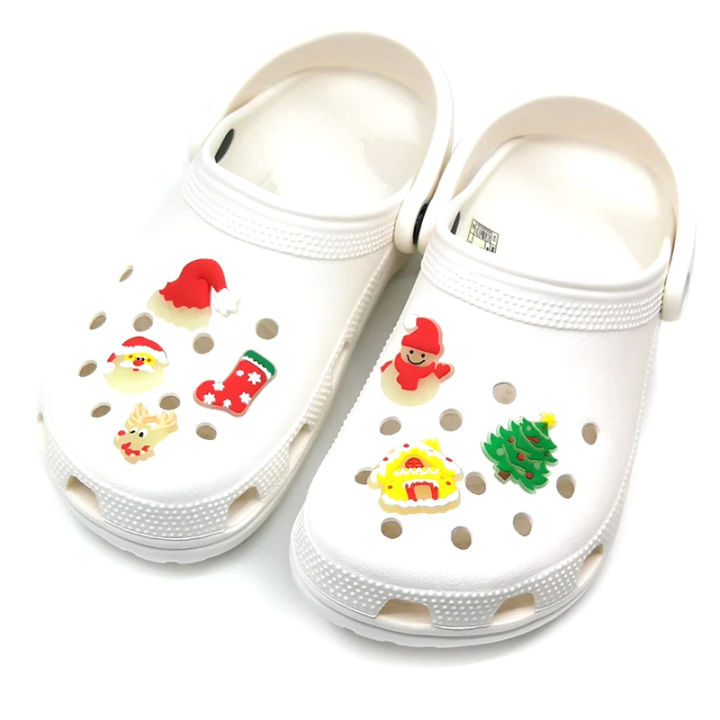 1/7Pcs Glowing In The Dark Shoe Charms For Xmas Shoe Accessories Shoe ...