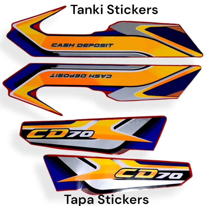 bike Tanki tapy Stickers (2025 Model) Bike stickers cd 70 Motorcycle ...