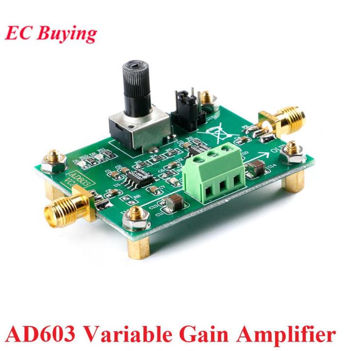 AD603 Variable Gain Amplifier Module Voltage Amplifier Voltage Control Adjustable VCA Amplifier ...