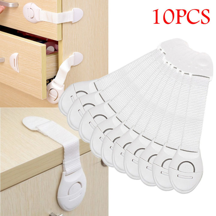Pack of 10 - Child Safety Locks for Drawers, Doors and ...
