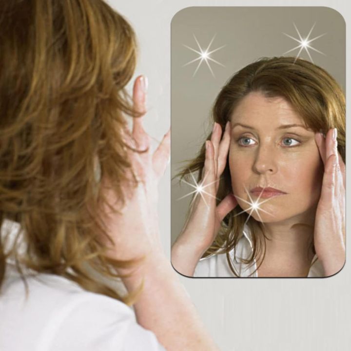 PLUSH Rectangular Self Adhesive Mirror for Wall Sticker Mirror Stickers ...