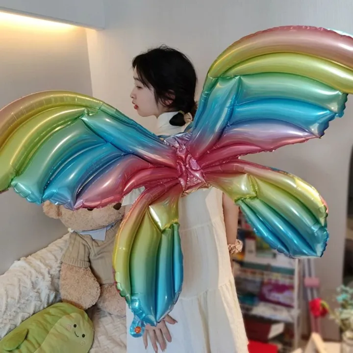 Funny Dress Up Fairy Wing Balloon Cosplay Foil Butterfly Wing Balloon ...