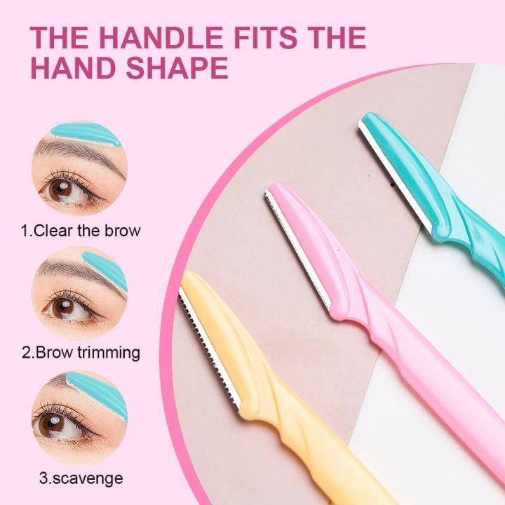 2 PCS Tinkle Eyebrow Razors | 3-Razor Dermaplane Set | Precision ...