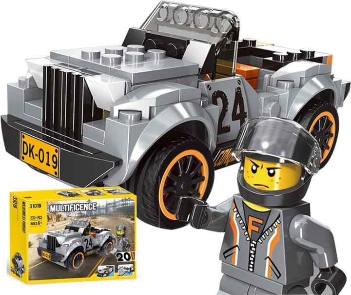 Architect 20-in-1 Racing Vehicle Building Set | 233+ Pieces STEM ...