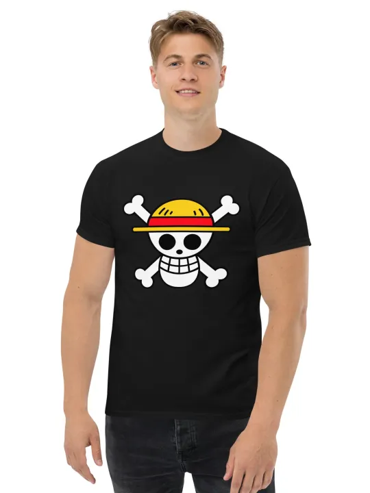 Anime Onepiece skull design Black Cotton Tshirt Premium Quality for ...