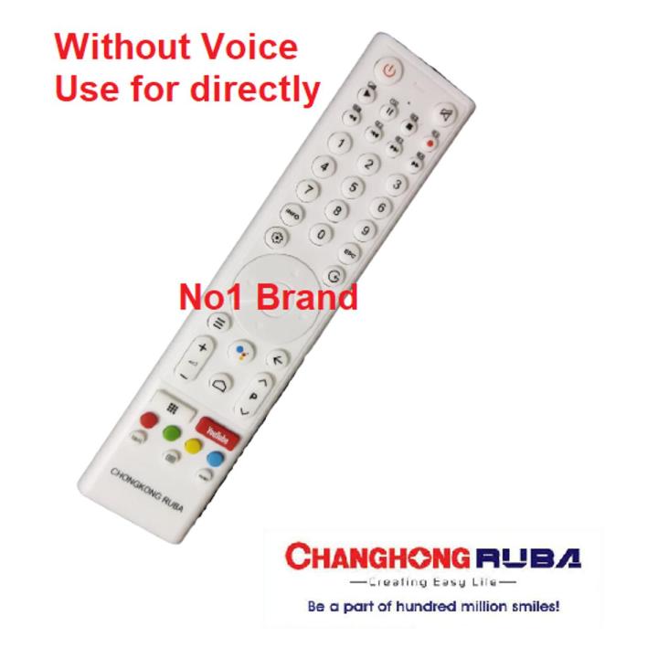 Changhong Ruba SMART LED TV Remote Control Without Voice with YouTub ...