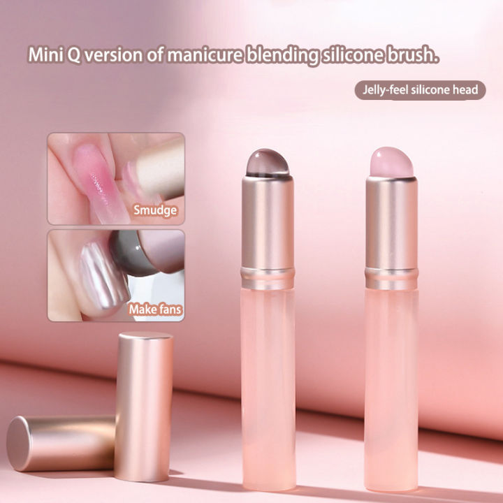 Nail Art Silicone Applicator Stick Chrome Pigment Dust Applying ...