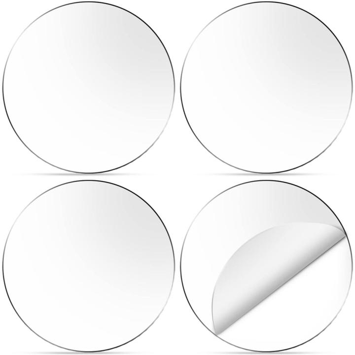 4 pieces Circle Clear Acrylic Sheet, 4 Inches Round Acrylic Disc 2mm ...