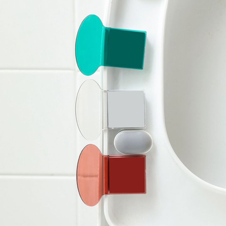 Home Bathroom Travel Self Adhesive Portable Transparent Handle Toilet ...