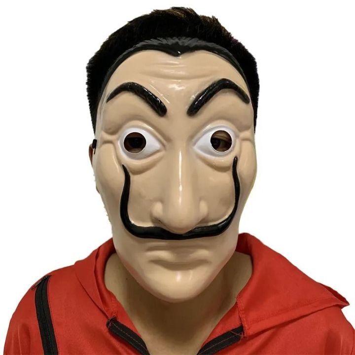 WAODEALS_ Money Heist Dali Mask Salvador Dali Mask Realistic Cosplay ...