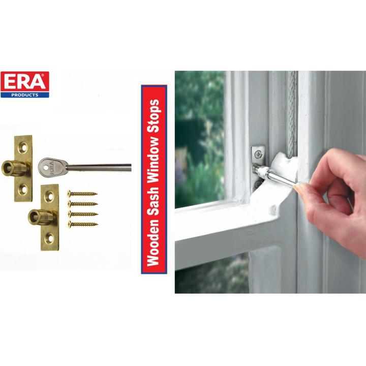 Sash Window Stopper Lock Wooden Sliding Sash Window Stop Bolt Key ...