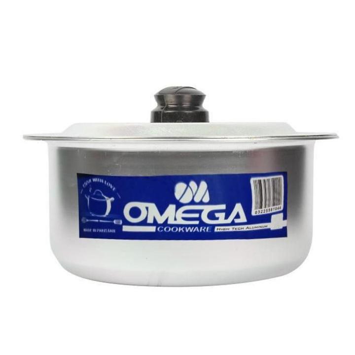 OMEGA Cooking Pot - Anodize(Silver Steel) Pure Quality (All Sizes ...