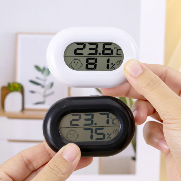 LCD Digital Thermometer Hygrometer Indoor Room Mini Electronic ...