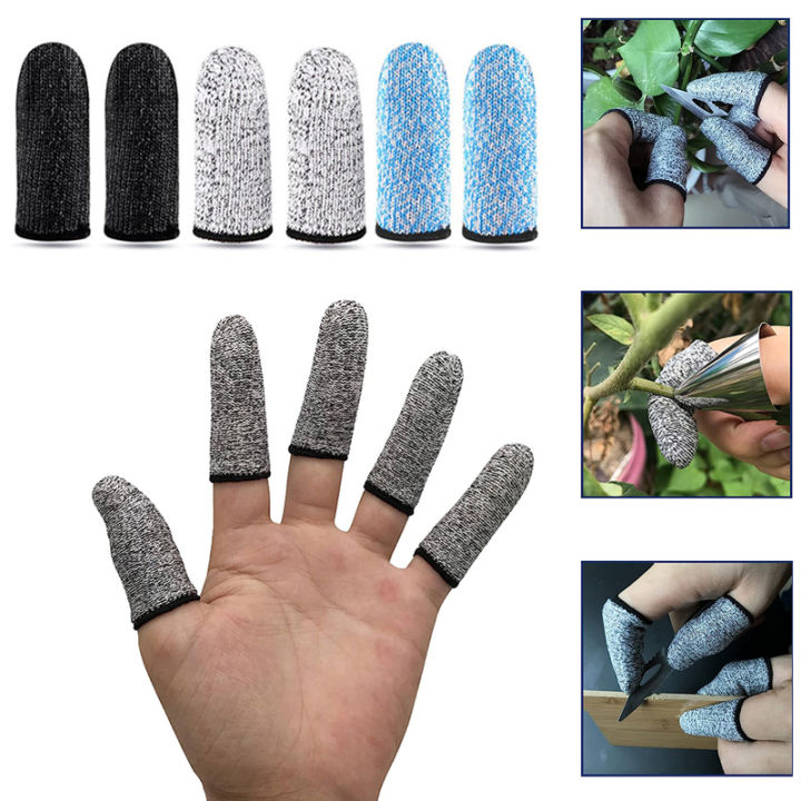 30pcs~10pcs Anti-Cut Finger Cots Thumb Protector Sleeve Cover Finger ...