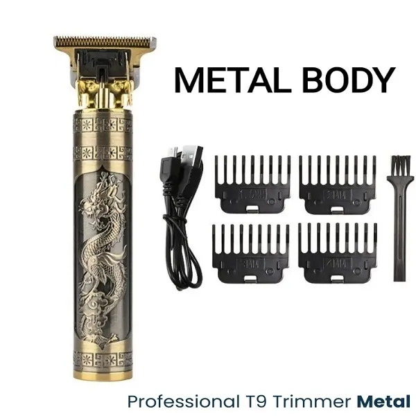 HIGH QUALITY T9 HAIR TRIMMER FOR MEN | VINTAGE METAL BODY TRIMMER ...