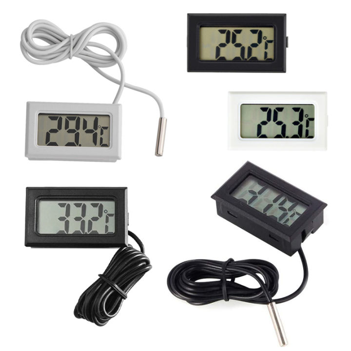 Mini Lcd Digital With Waterproof Probe Indoor Convenient Temperature ...