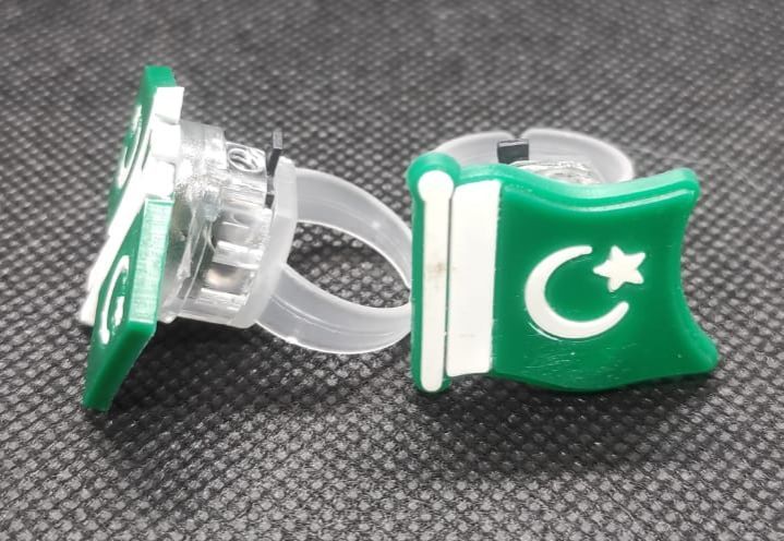 Special 14 August Flag LED Ring for Celebration Independence day Light ...