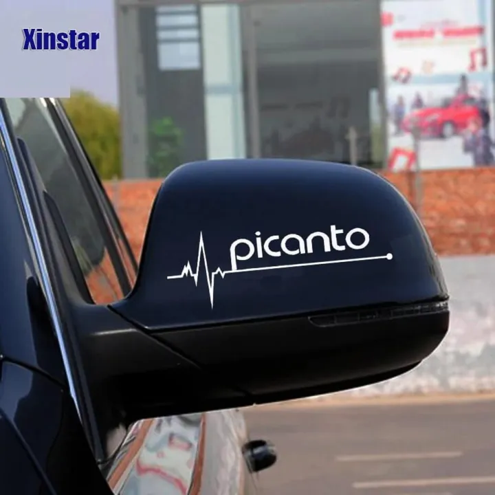 1pair car rearview mirror sticker for kia Picanto mirror Accessories ...