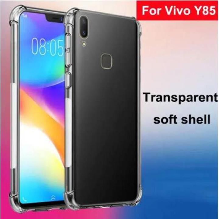 Vivo Y85 Soft Shock Proof Jelly Back Cover Transparent | Daraz.pk