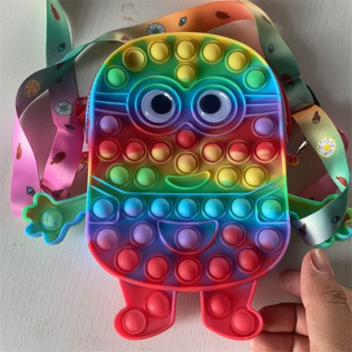 Pop It Bag Pop It Minions Bag for Kids Bag Pop It Mini Bag Children's ...