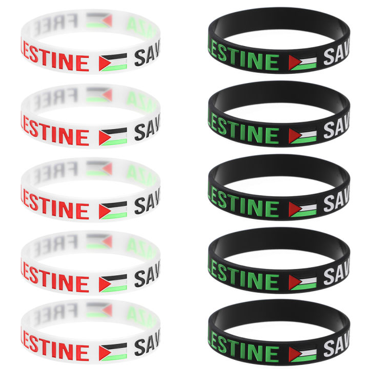 【Hot】Souvenirs Bright Color Sports Palestinian Wristband Palestine Flag ...