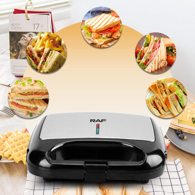 GST RAF Imported National 2-Slice Sandwich Maker with Non-Stick Plates ...