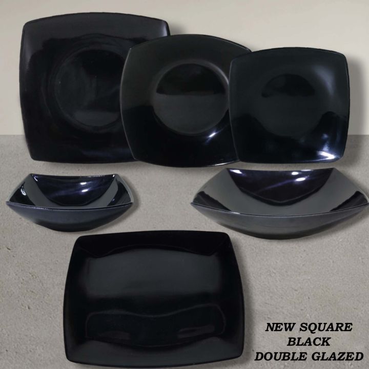 Melamine Black Color Plates Loose Range | Daraz.pk