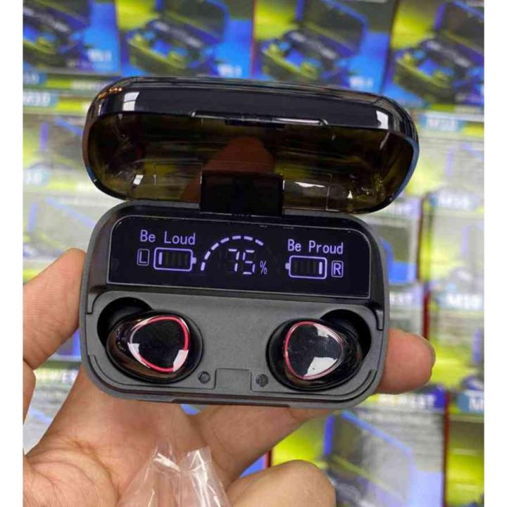 New M10 TWS Wireless Earphones Touch Control 5.1 Headset Waterproof 9D ...