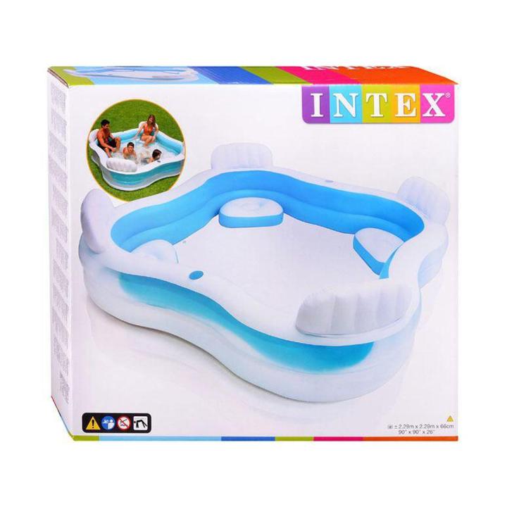 Intex – Swim Center Family Lounge Inflatable Pool (90 x 90 x 26 inches ...