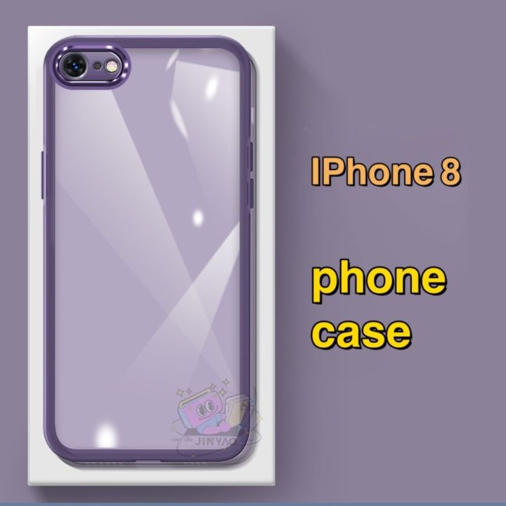 【Personality】 For IPhone 8 Phone case transparent Lens protector Fall ...
