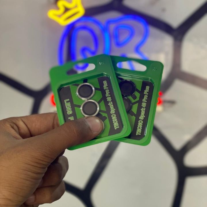 Tecno Spark 40 Pro Plus Lens Ring Tempered Glass protector premium ...