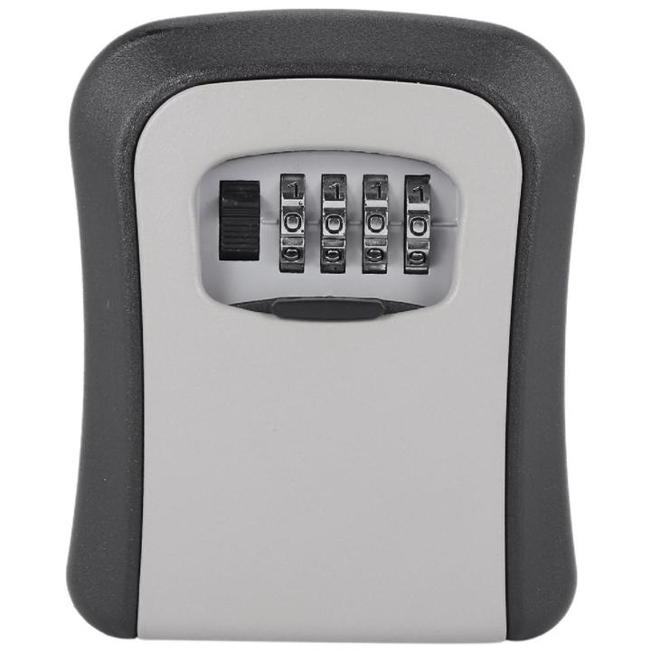 Key Lock Box Wall Mounted Key Safe Box Weatherproof 4 Digit Combination ...