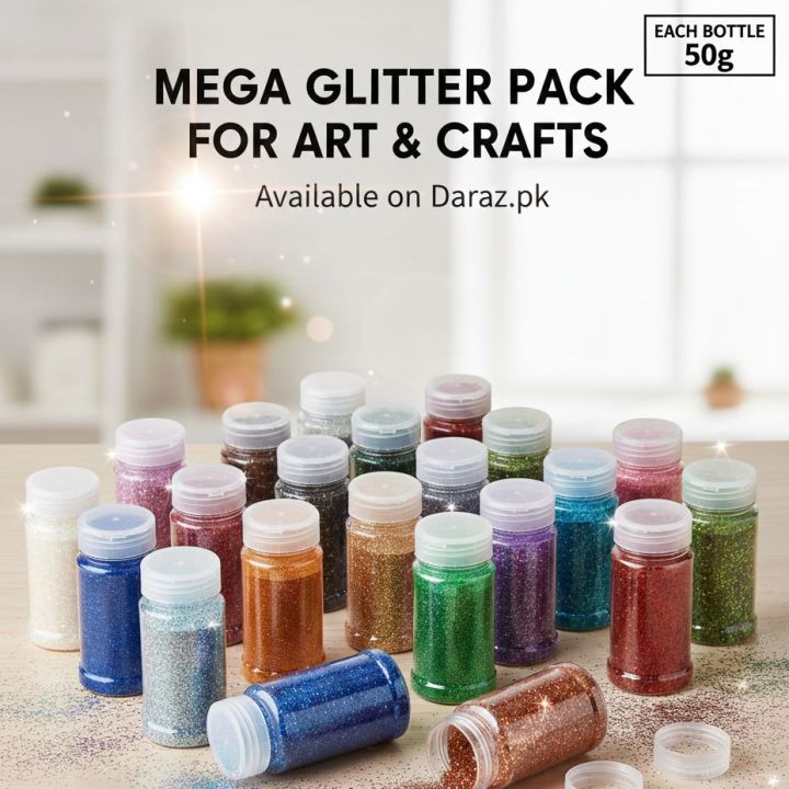 Multi-Purpose Glitter Kit | Premium Glitters for Resin Art, Nail Art ...