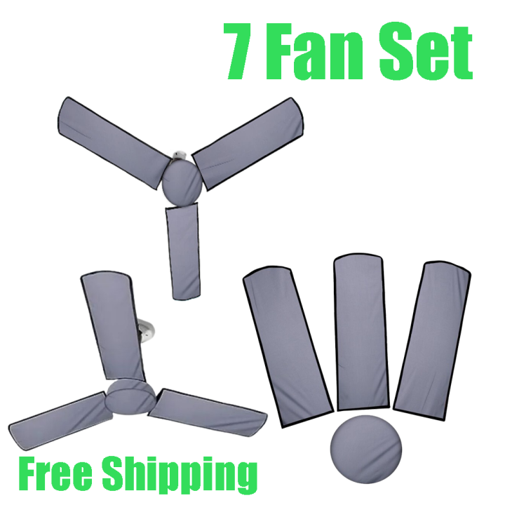Universal Dust-Proof Ceiling Fan Cover Set, 4-Piece Non-Woven Fabric ...