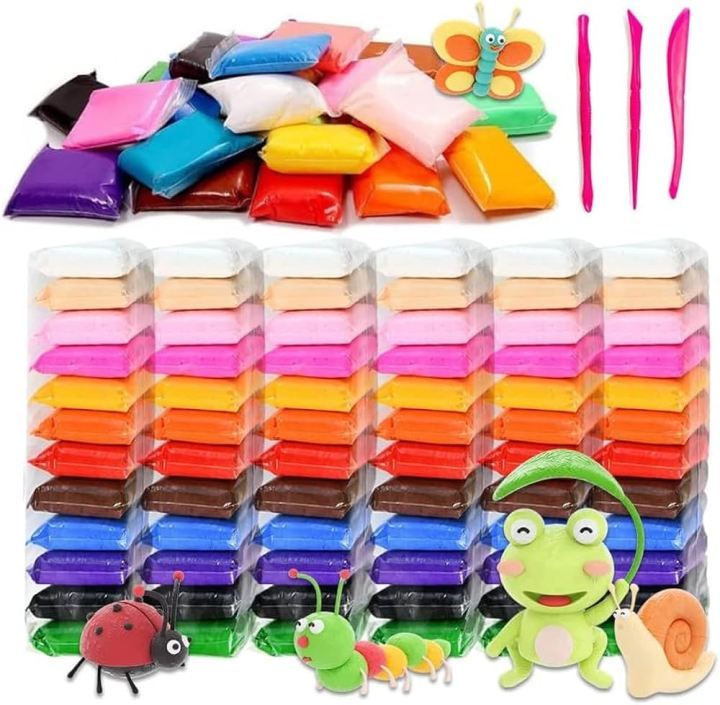 PACK Of 12 Formic Playdough Air Dry Polymer Clay Form Clay For Kids DIY ...