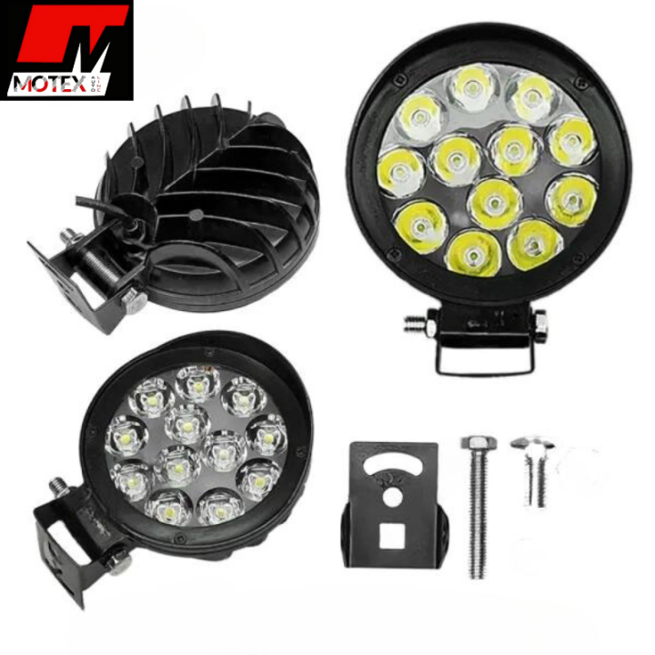 Ultra Bright 12 Led Pods Led Fog Light With Alluminium Heat Sink Body ...